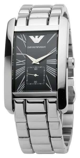 Emporio Armani Black Rectangle Men's Watch AR0156 – The Watches Men