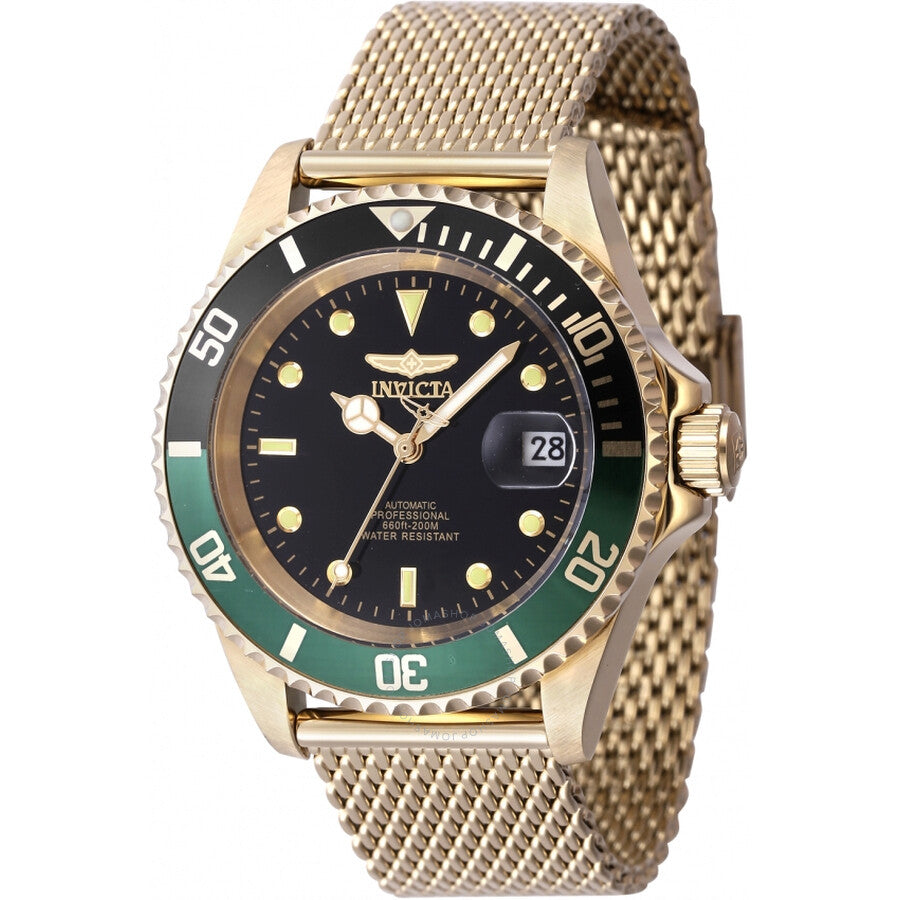 Invicta Pro Diver Automatic Black Dial Sprite Bezel Men's Watch 47723 ...