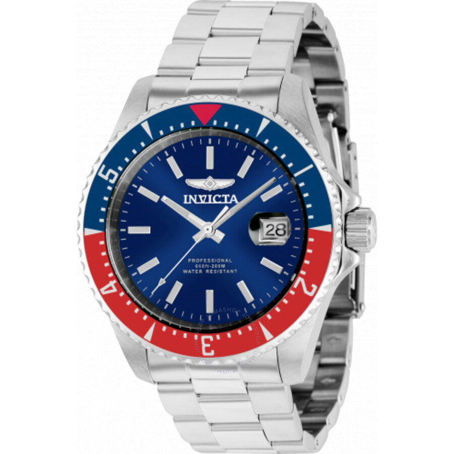 Invicta Pro Diver Automatic Blue Dial Pepsi Bezel Men's Watch 36784 ...