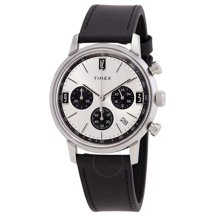 Timex Marlin Chronograph Quartz Silver Dial Men's Watch TW2W10300 – The ...